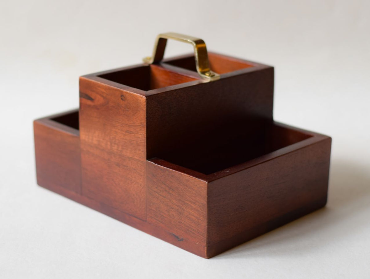 Wooden Condiment Stand Small – The Pitara Project